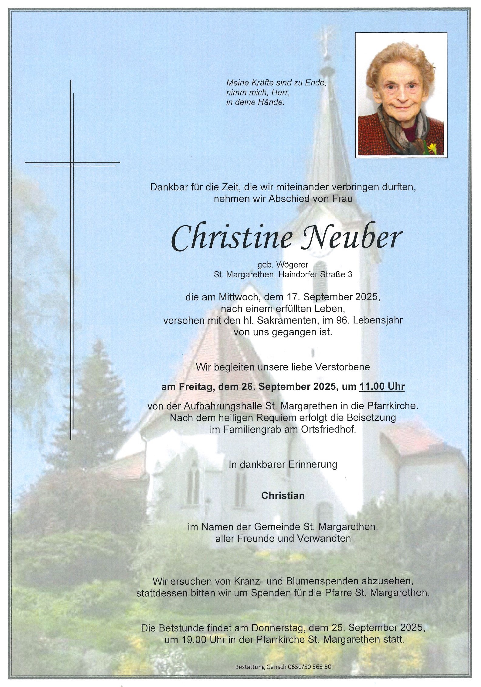 Paten – Bestattung Tamara Gansch